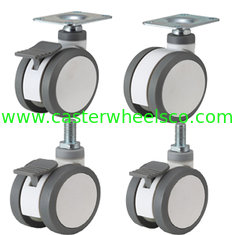 China twin wheels medical caster,hospital bed caster supplier