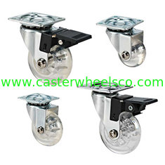 China transparent caster wheels,Translucent Clear Casters supplier
