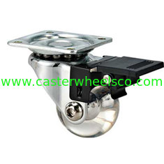 China Transparent caster wheels supplier