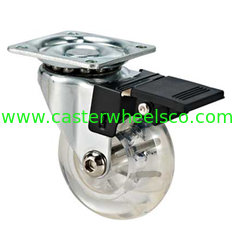 China swivel transparent casters,Translucent Clear Casters supplier