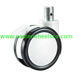 China Twin wheels hospital bed casters with brake supplier