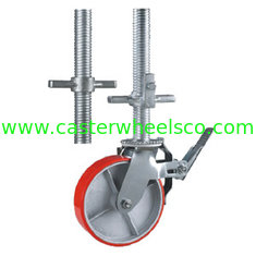 China hollow screw stem scaffolding caster wheels supplier
