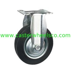 China Fixed Rubber Caster Wheel supplier