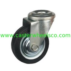 China Bolt Hole Rubber Caster Wheels supplier