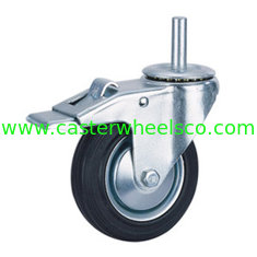 China Rubber trolley caster wheels supplier