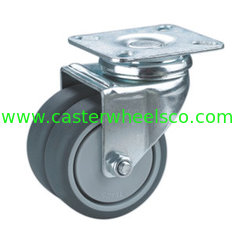 China swivel twin wheels caster supplier