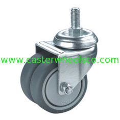 China twin wheels furniture caster supplier