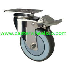 China stainless steel casters with brake supplier