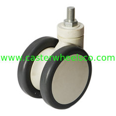 China Twin wheels hospital bed casters supplier