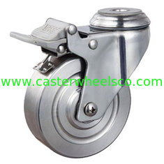 China Stainless casters hollow kingpin supplier