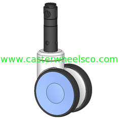 China 100mm double central locking casters supplier